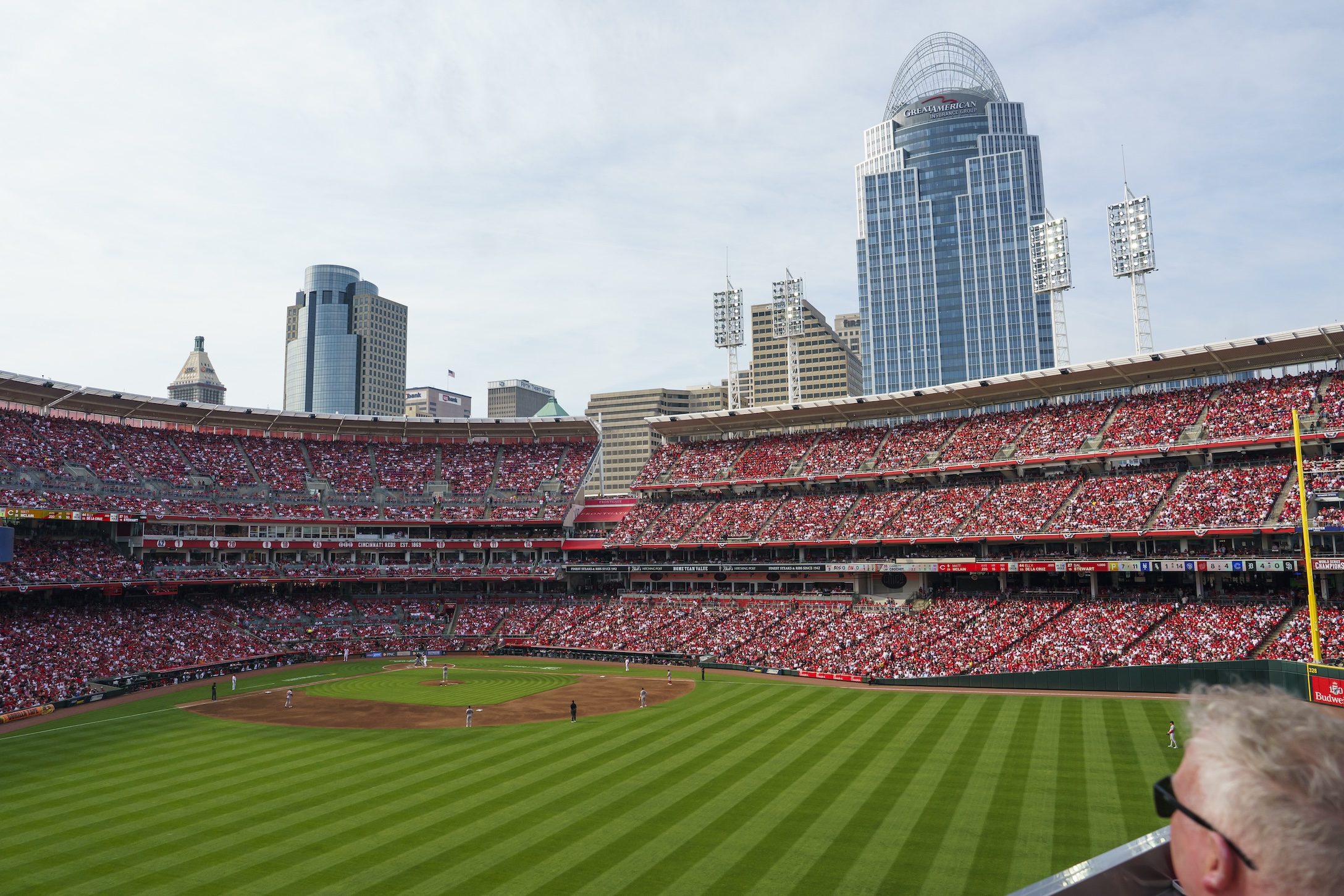 A dad dangled his stepson over a stadium wall to grab a home run ball ...