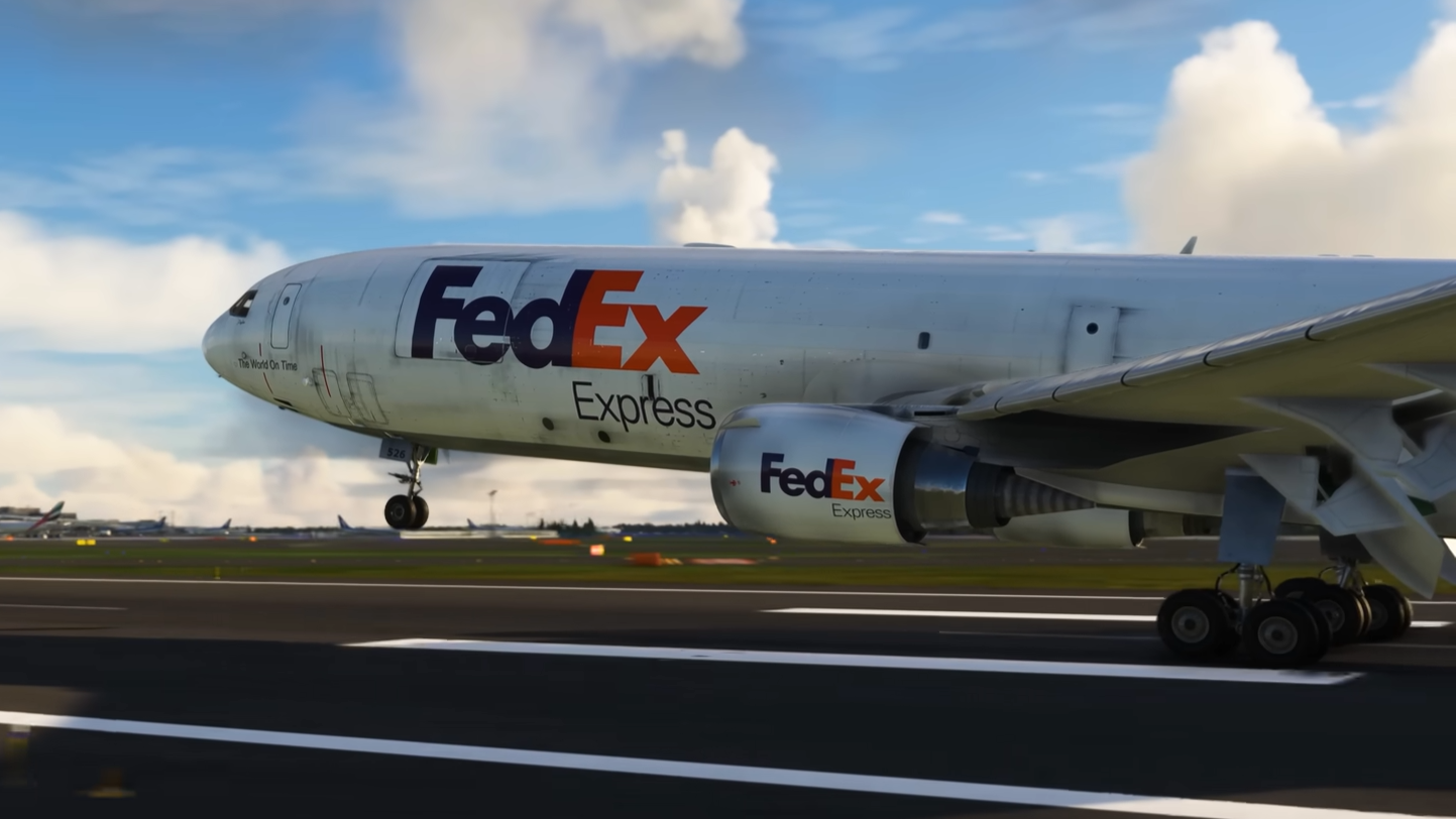 This 430,000-pound jet bounced once - then it flipped upside down
