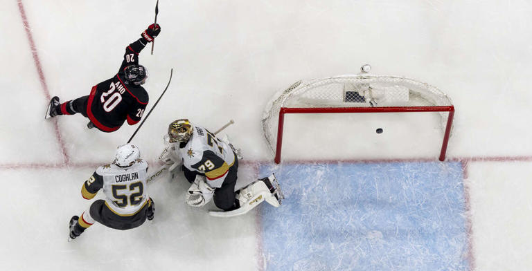 Hurricanes' top line arrives right on time in Game 5 win over Golden ...