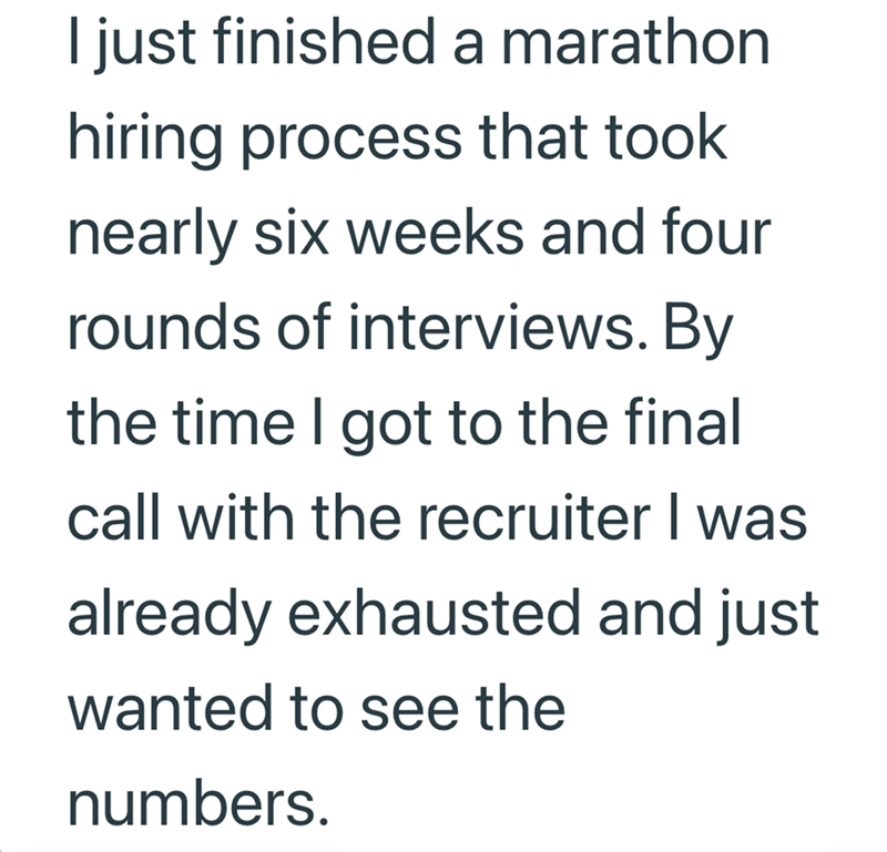 Employee describes the subtle negotiation tactic he applied during his ...