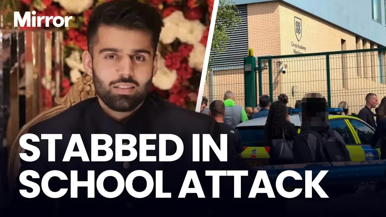 Hero teacher stabbed protecting students from knife-wielding pupil