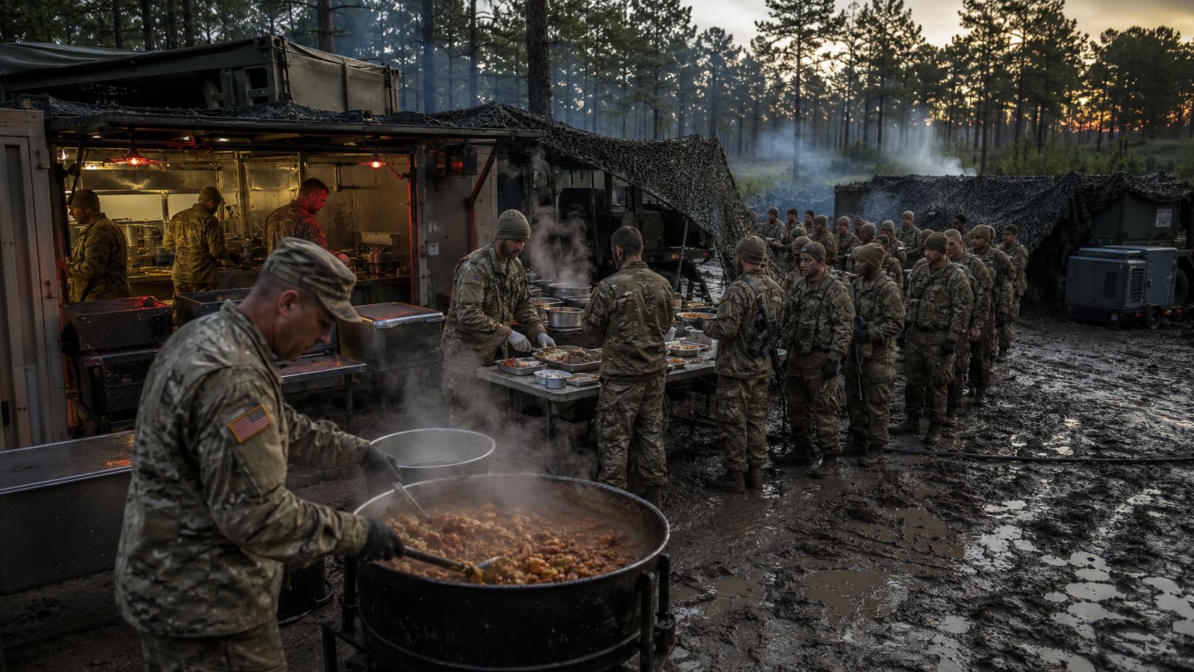 Feeding troops in the forest - The hidden chaos behind military meals