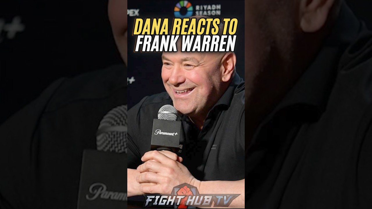 Dana White responds to Frank Warren regarding AJ vs Fury