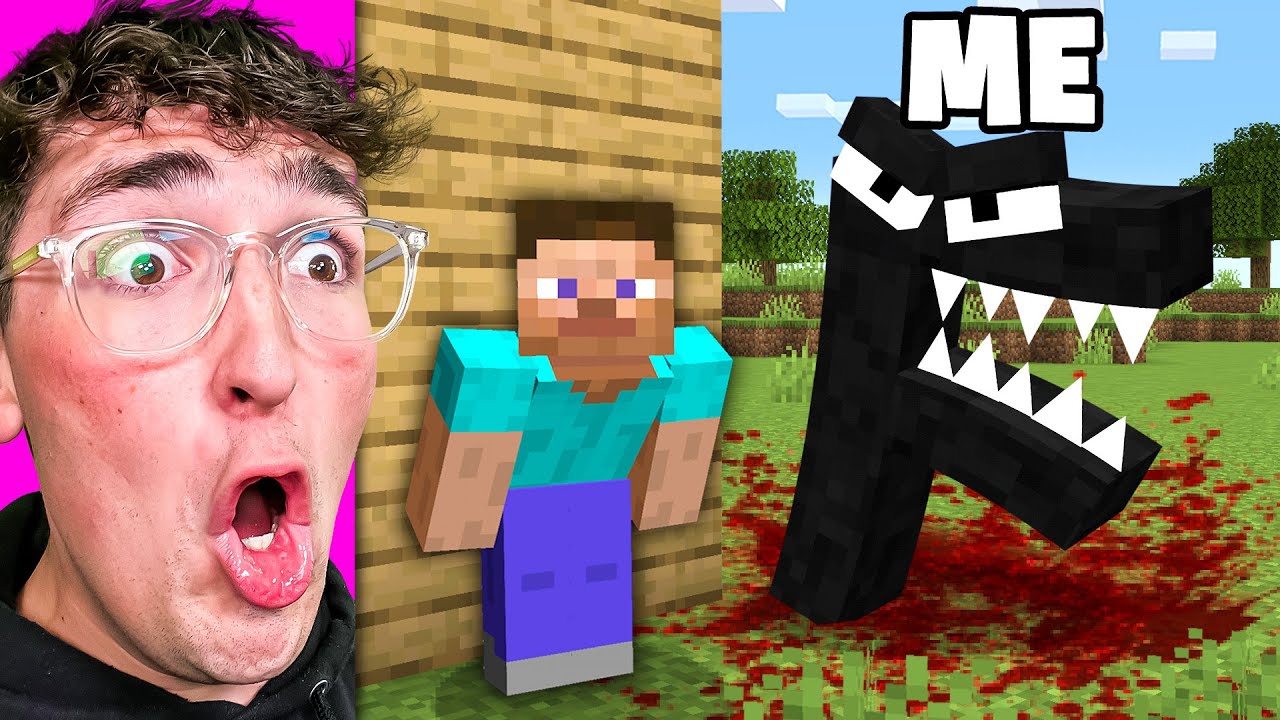 I fooled my friend as Alphabet Lore in Minecraft