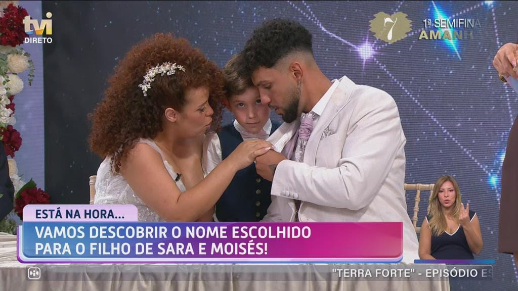 Sara Sistelo e Moisés Figueira revelam o nome do bebé