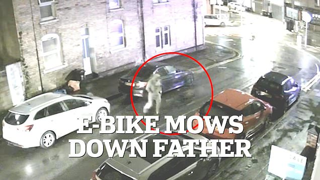 E-bike rider mows down innocent father and leaves him unconscious