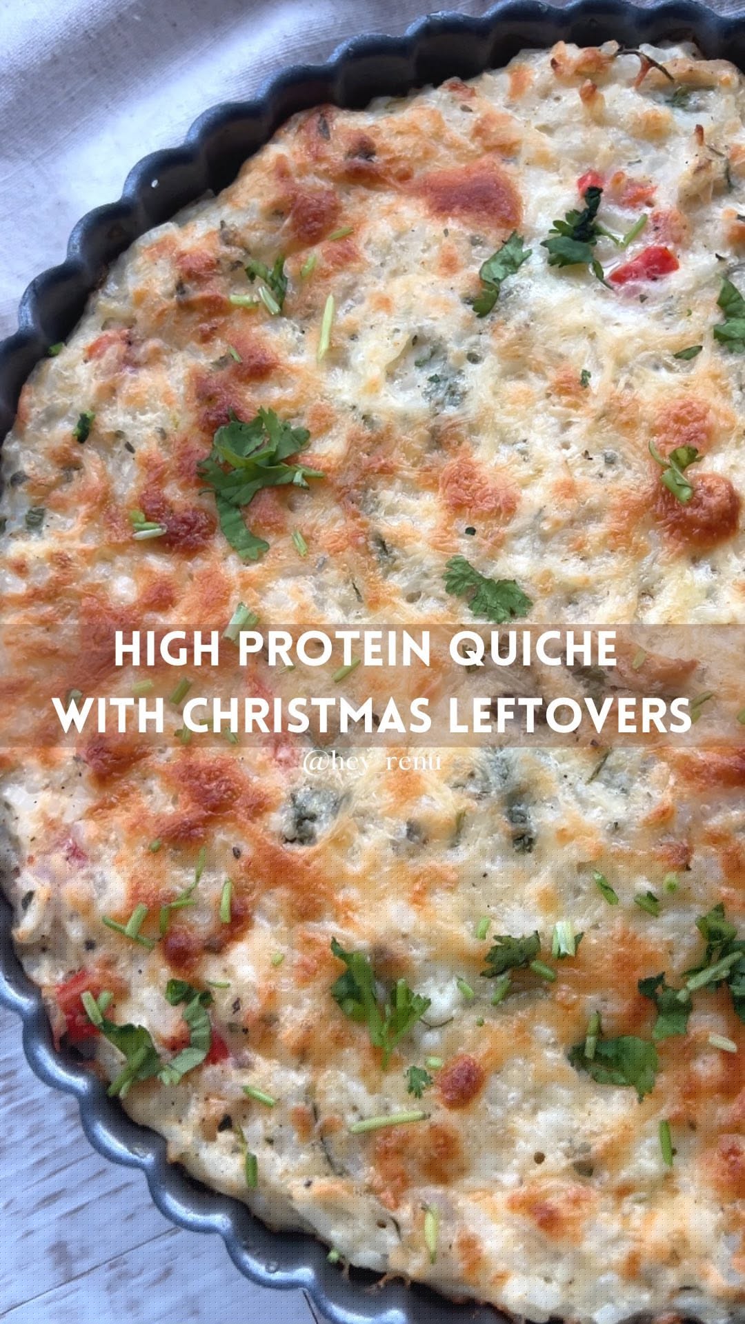 Leftover turkey rice quiche the ultimate comfort food