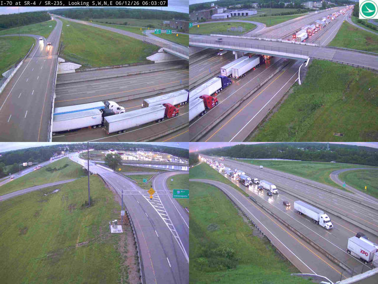 Traffic moving again on I-70 in Huber Heights