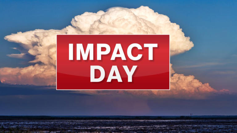 Impact day Friday for the potential of strong thunderstorms