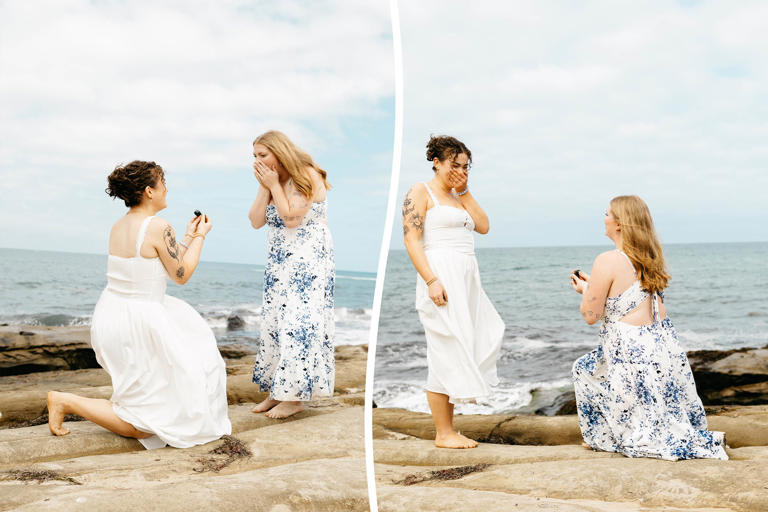 Couple accidentally propose to each other at the same time