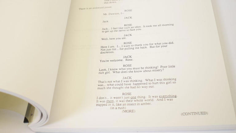 DiCaprio and Winslet-signed Titanic script sold