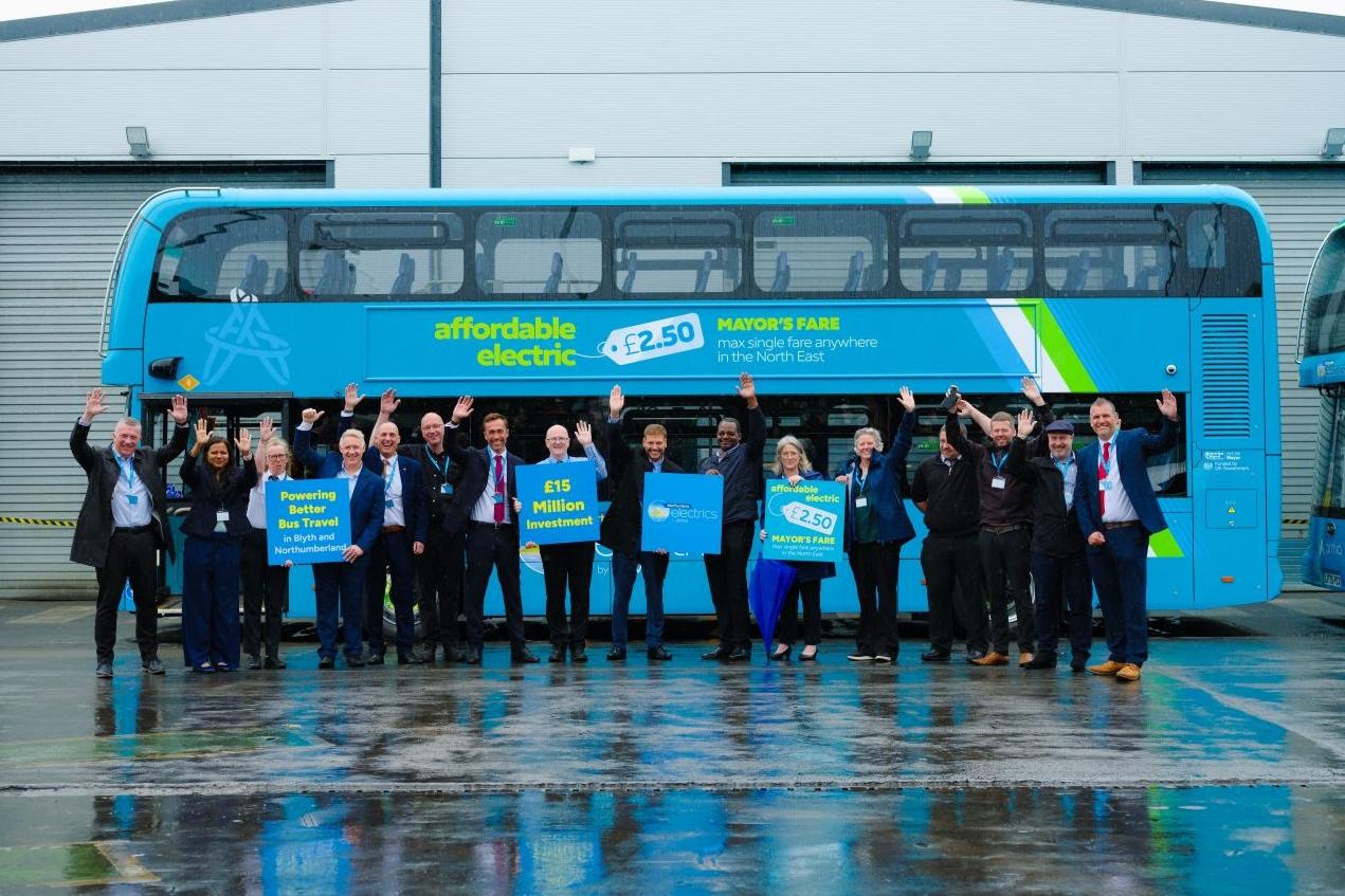 £6m fleet of new electric buses ready for the road in Blyth area