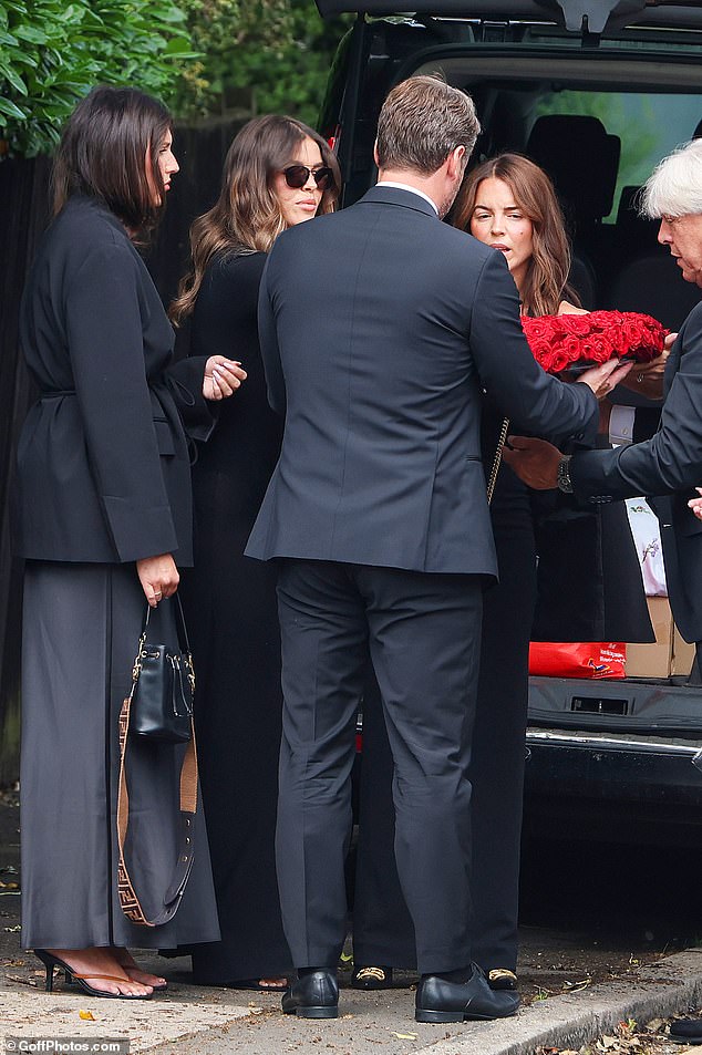 Towie star Chloe Lewis arrives for ex Jake Hall's funeral after his ...