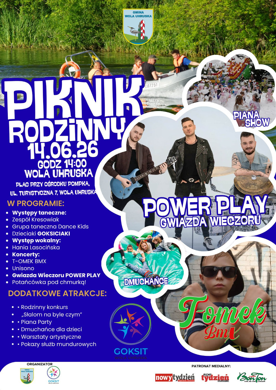 Piknik rodzinny w Woli Uhruskiej. Gwiazdą wieczoru będzie Power Play