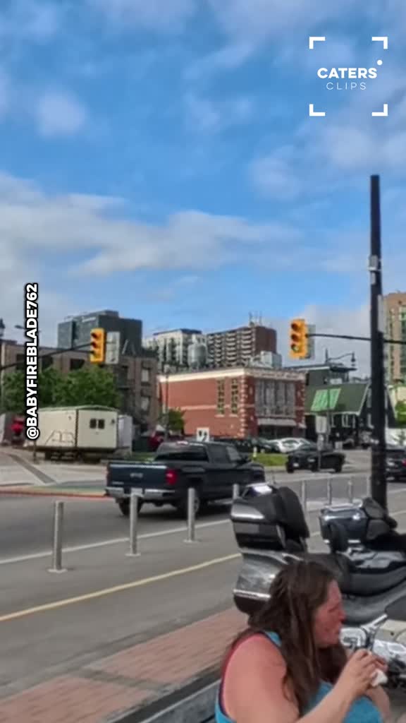 Crash caught on camera after traffic lights turned red