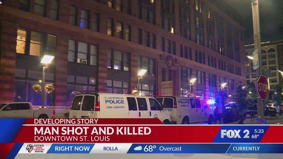 Man shot, killed inside loft building in downtown St. Louis