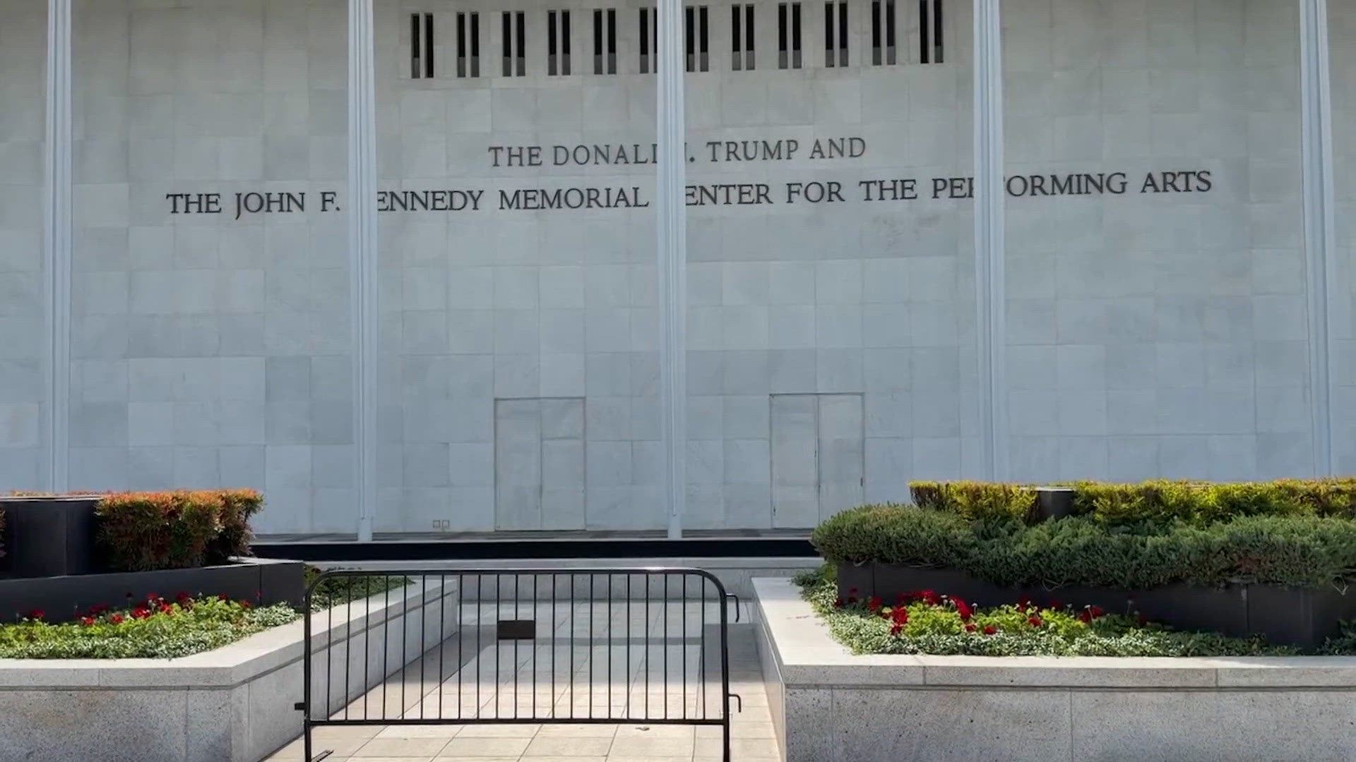 Move to keep President Trump's name on a major venue in Washington, DC