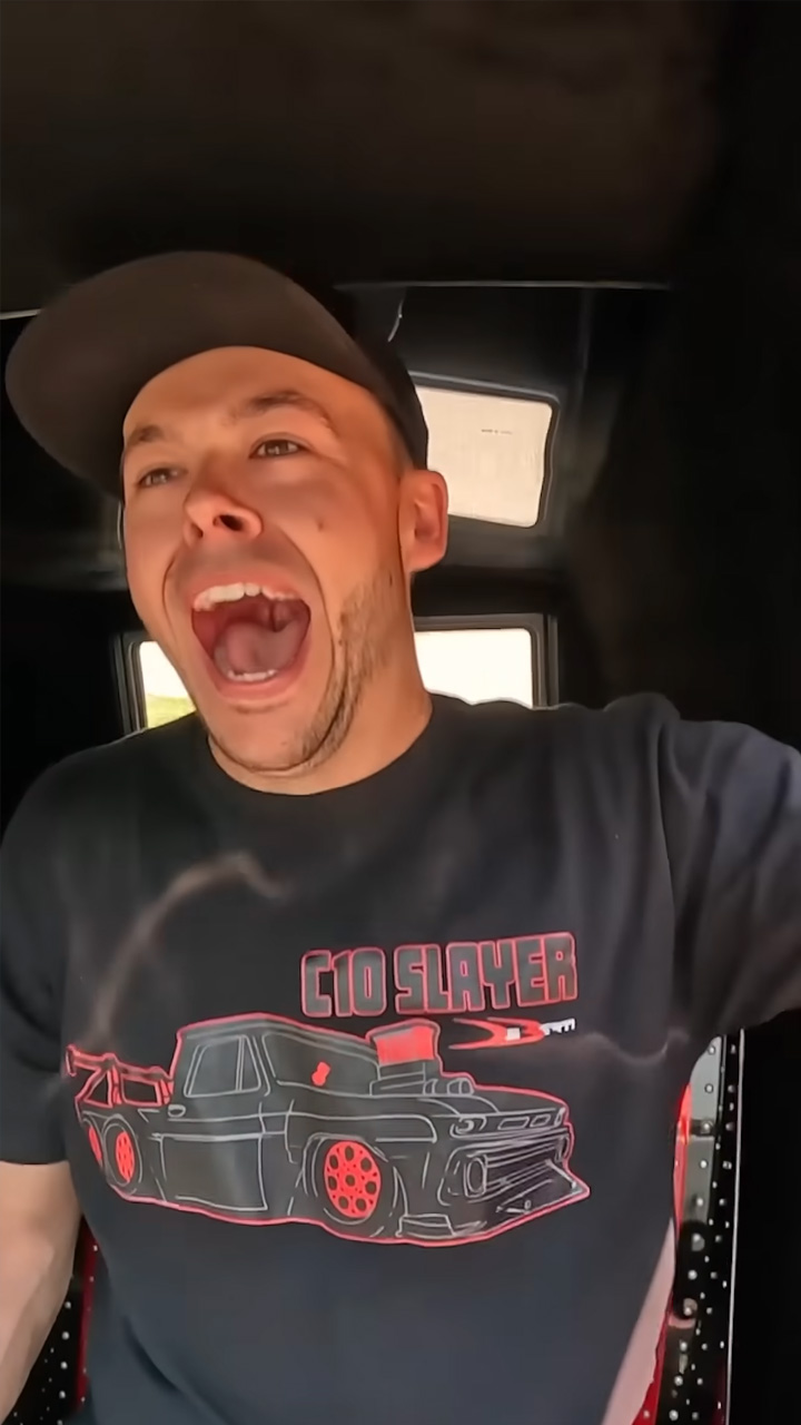 800 HP Ford Econoline terrifies its passengers