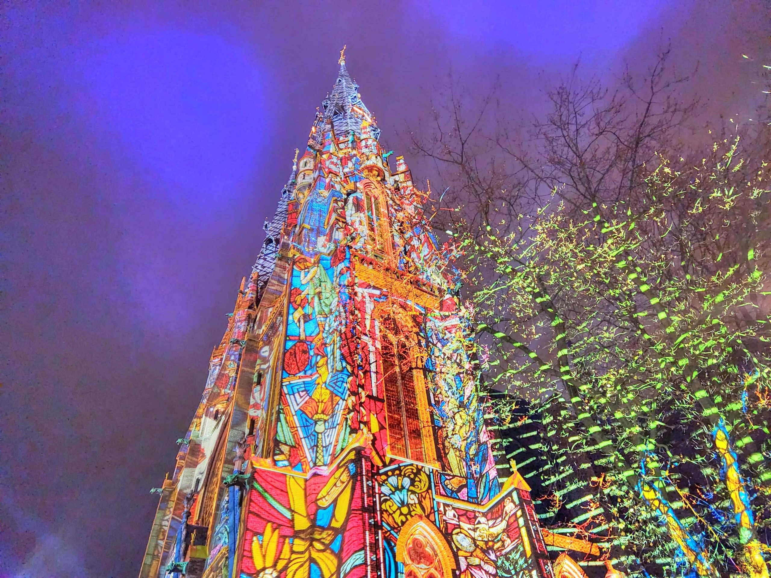 A glowing example of a community celebration