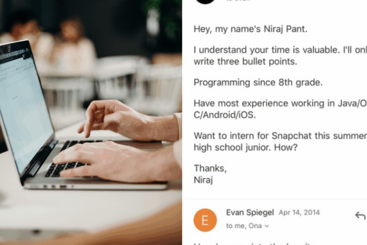 Bro cracked it: Student asked Snapchat for an internship in just three ...