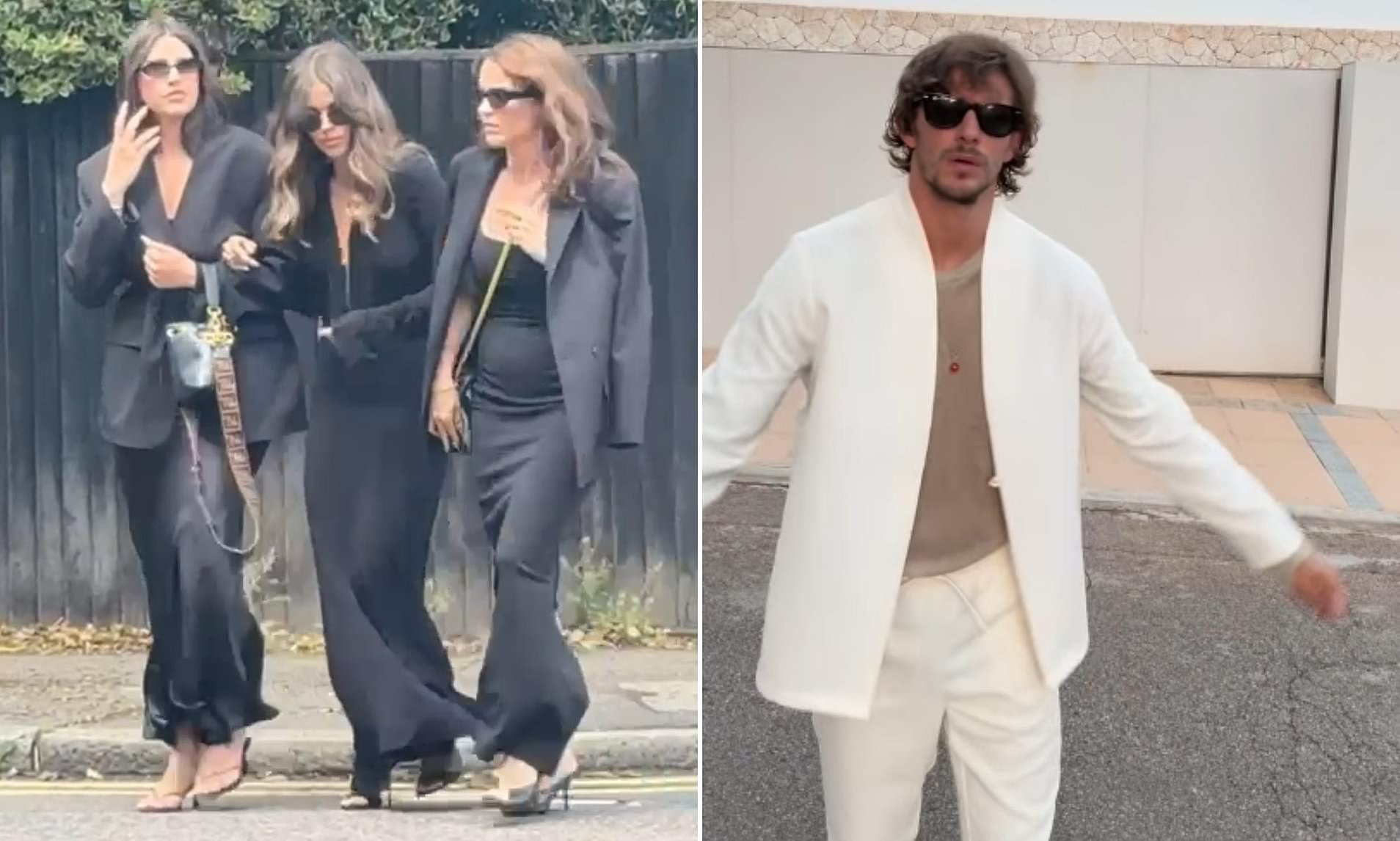 Towie star Chloe Lewis arrives for ex Jake Hall's funeral after his ...
