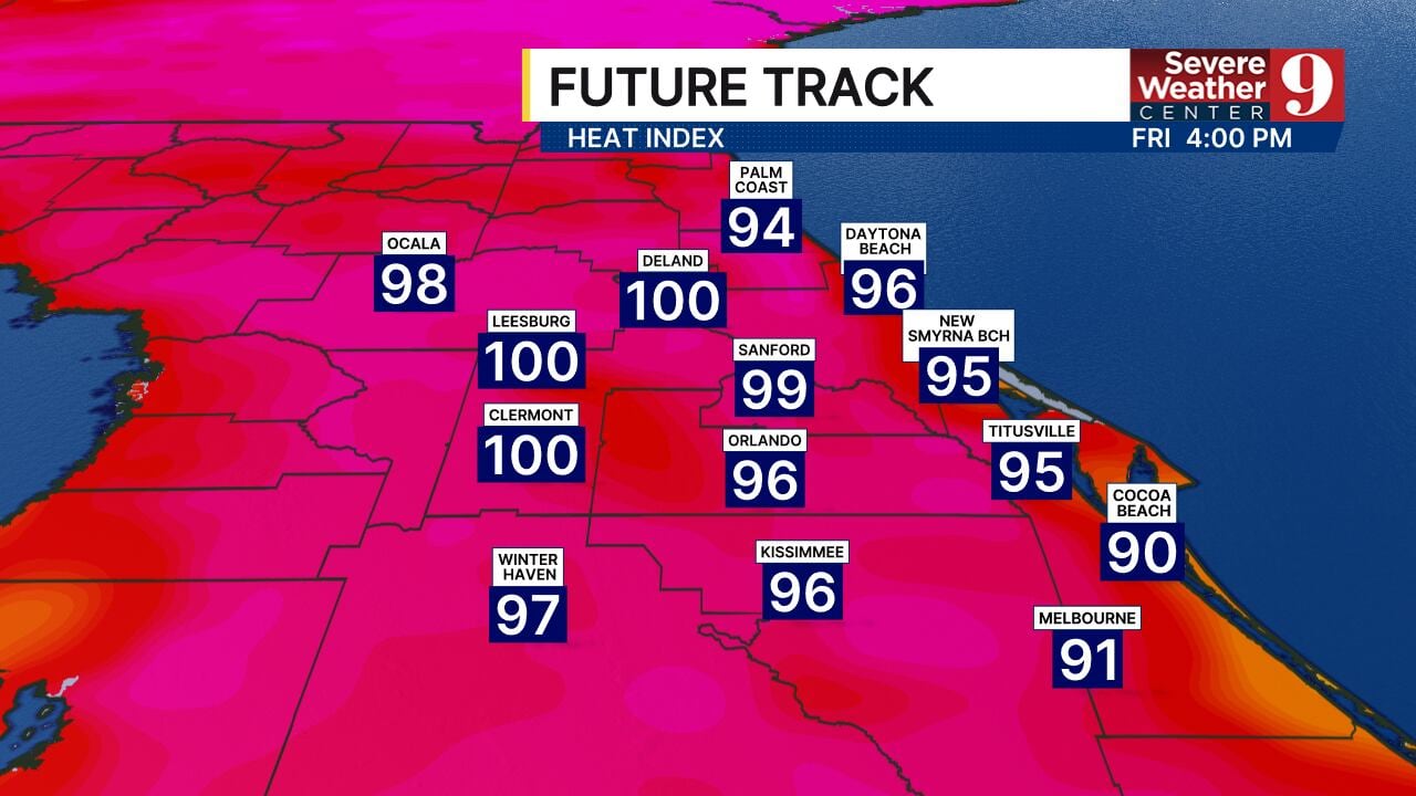 Central Florida to experience extreme heat and humidity this weekend