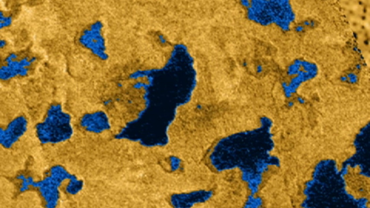 Saturn’s moon Titan has rivers and seas filled with liquid methane