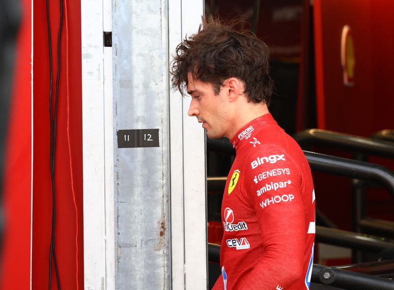 Motor racing - Leclerc to follow Hamilton's brake switch after Monaco crash