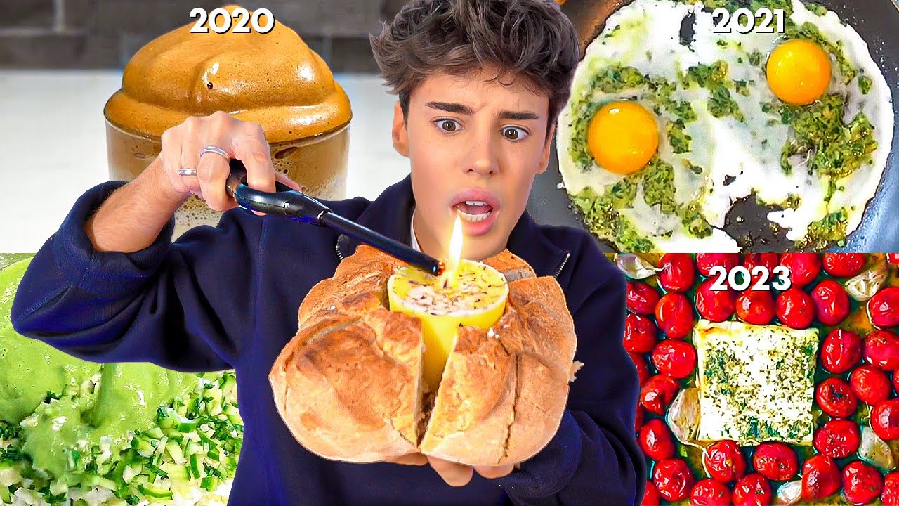 Host tries every viral social media food trend online