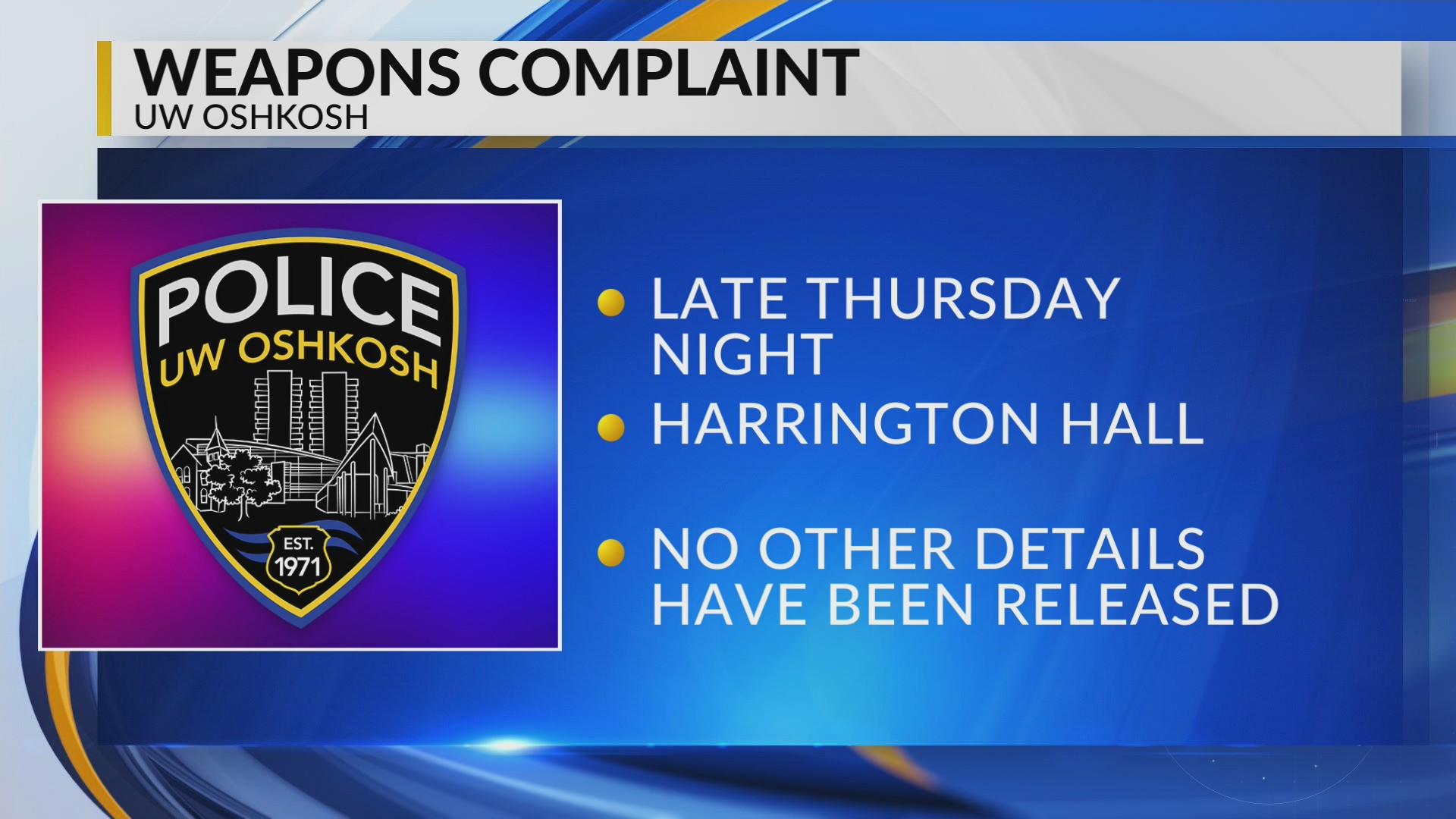 Police investigating weapons complaint near the University of Wisconsin ...