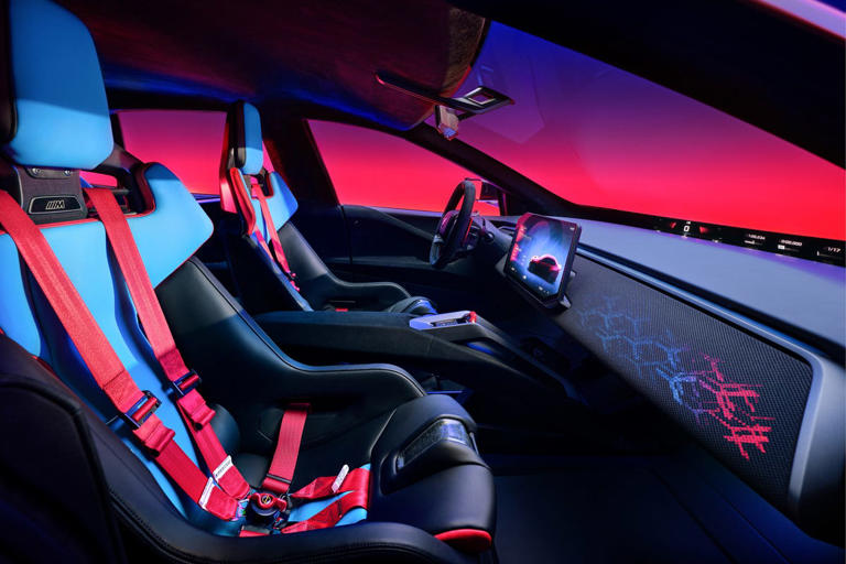 View interior photos of the 2026 BMW Concept M Neue Klasse