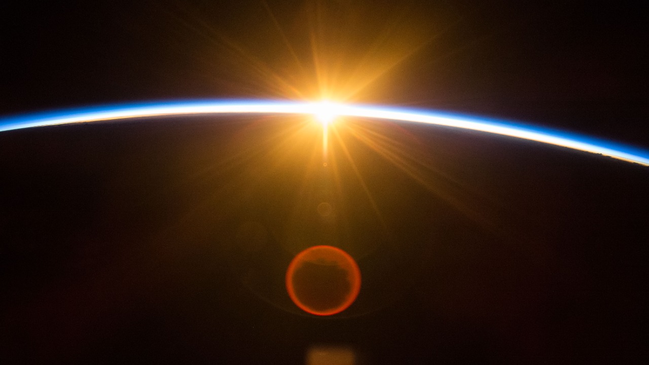 The sun looks white, not yellow, once you leave Earth’s atmosphere