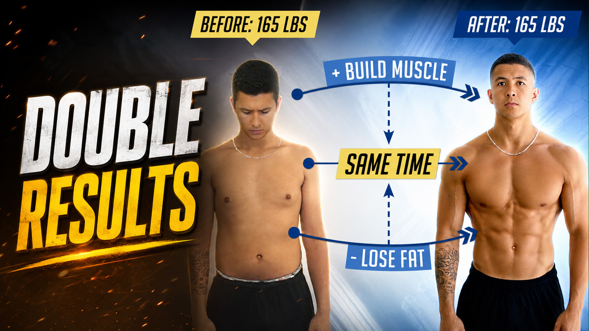 Can you gain muscle and lose fat at the same time? Here's how