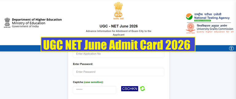 UGC NET June admit card 2026 at nta.ac.in out: Check hall tickets ...