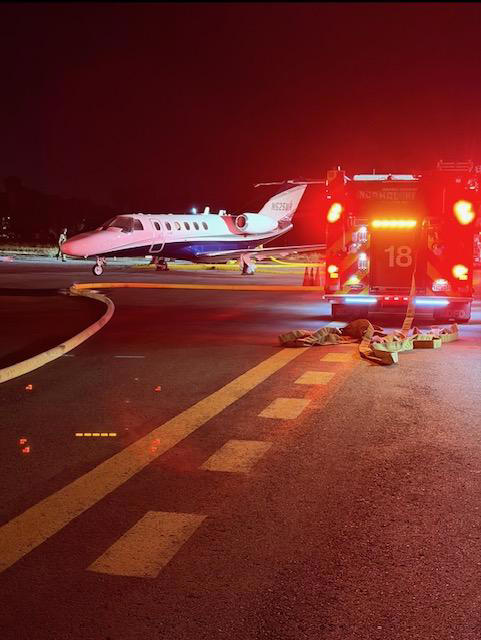 Breaking: Fire grounds flights at local airport