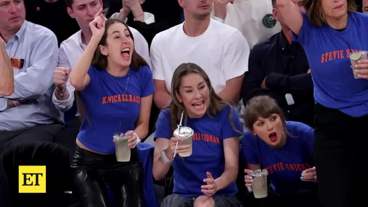 Taylor Swift reacts to fans calling her the Knicks’ good luck charm