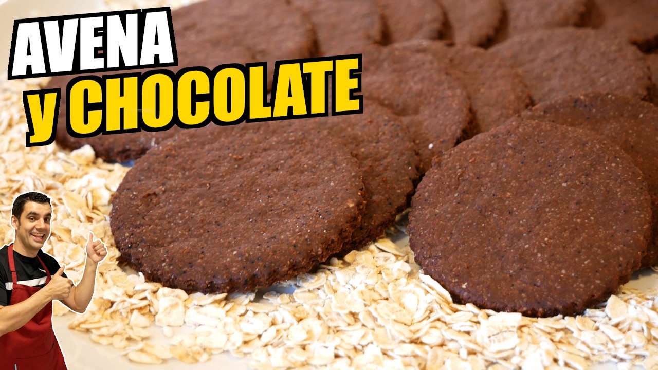 Galletas de avena y chocolate sin azúcar