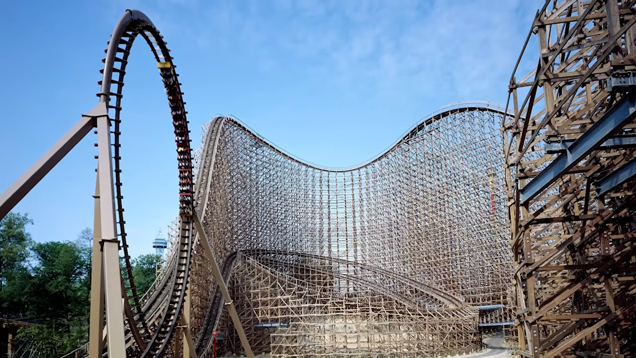Watch how world's biggest wooden roller coaster became a disaster ...