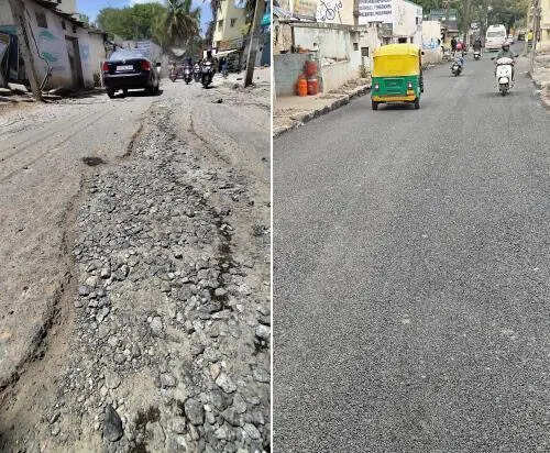 It’s good morning for Bengaluru’s Haralur as road transforms overnight