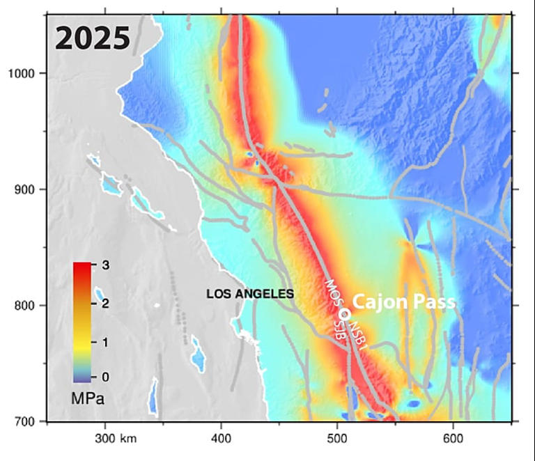 San Andreas Fault reaches highest stress level in 1,000 years