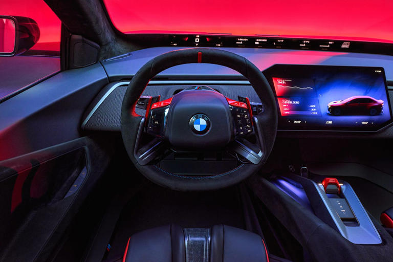 View interior photos of the 2026 BMW Concept M Neue Klasse