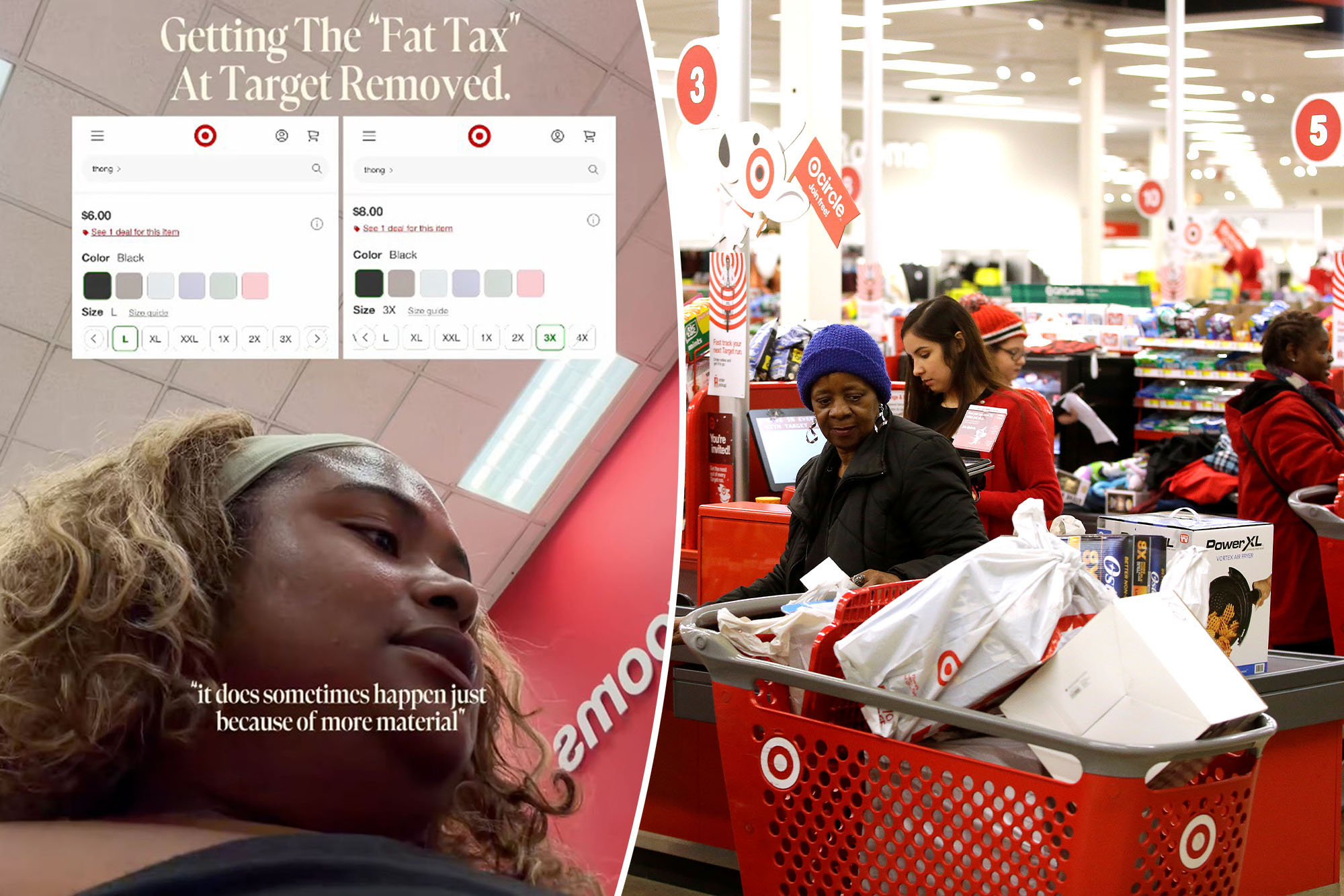 Furious shopper alleges Target adds ‘fat tax’ after discovering higher ...