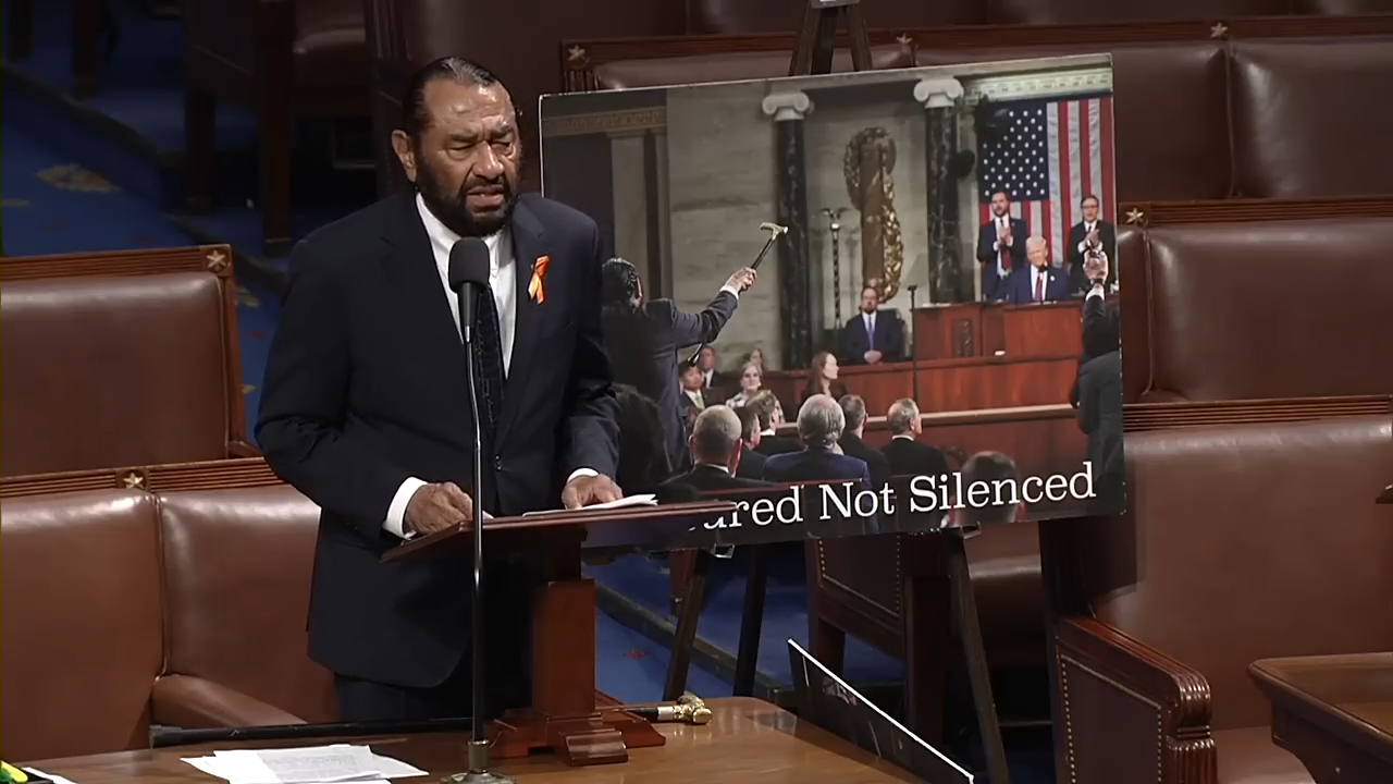 'It is really a crime against humanity': Rep. Al Green puts his foot ...
