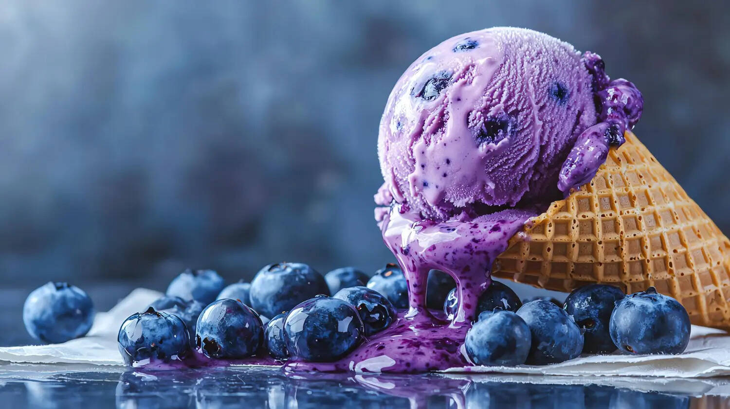 Easy homemade blueberry ice cream recipe for a creamy summer treat