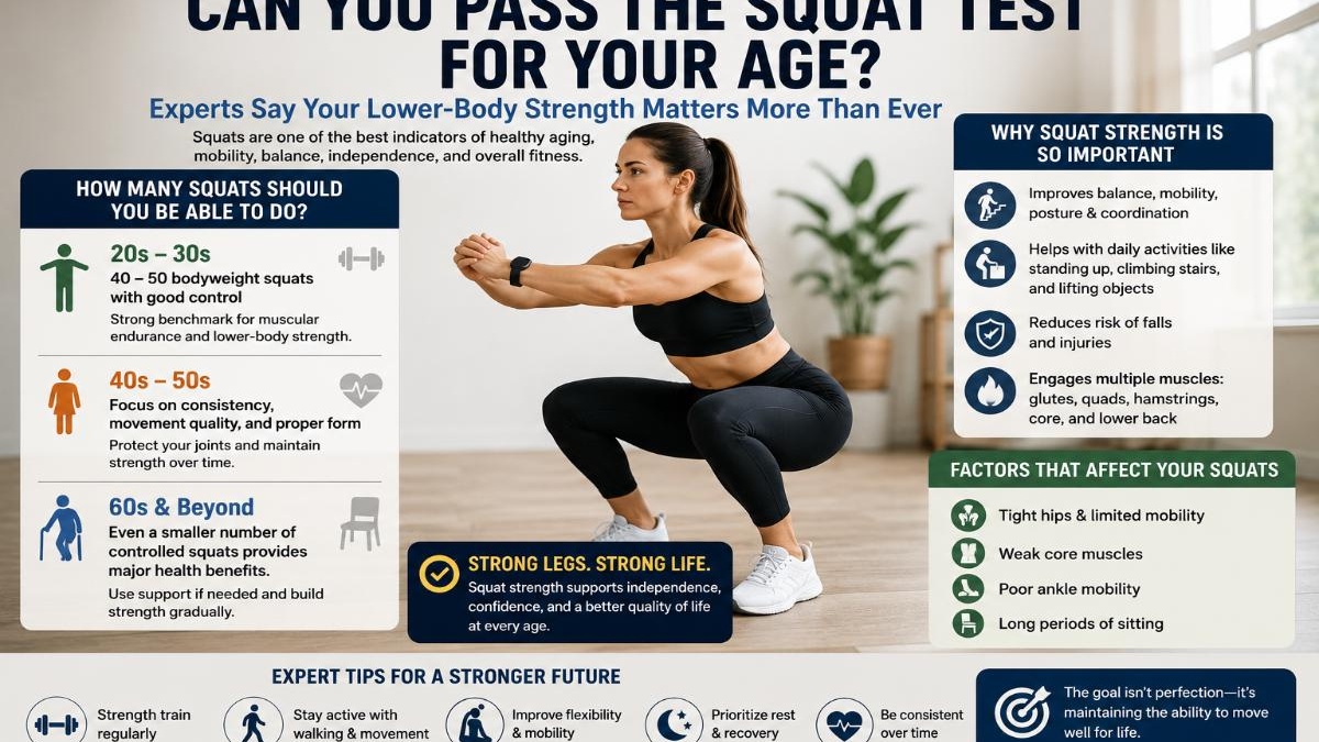 Can you pass the squat test for your age? Experts say your lower-body ...