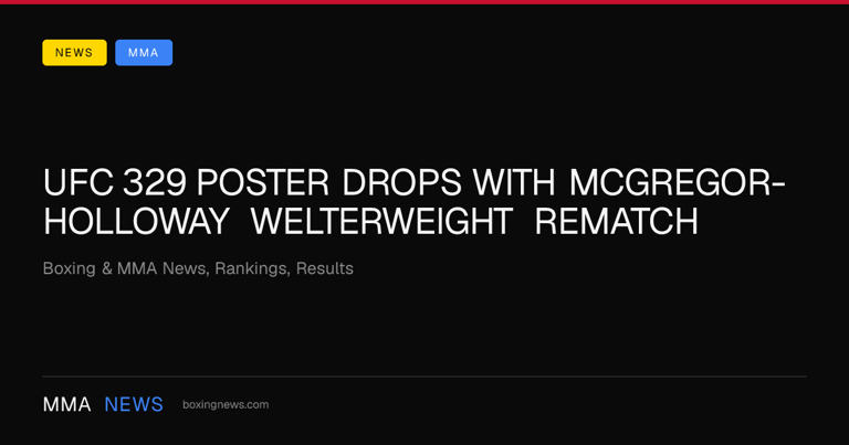 McGregor returns to UFC poster after two-year absence