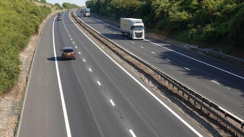 Part of motorway closed after crash involving lorry