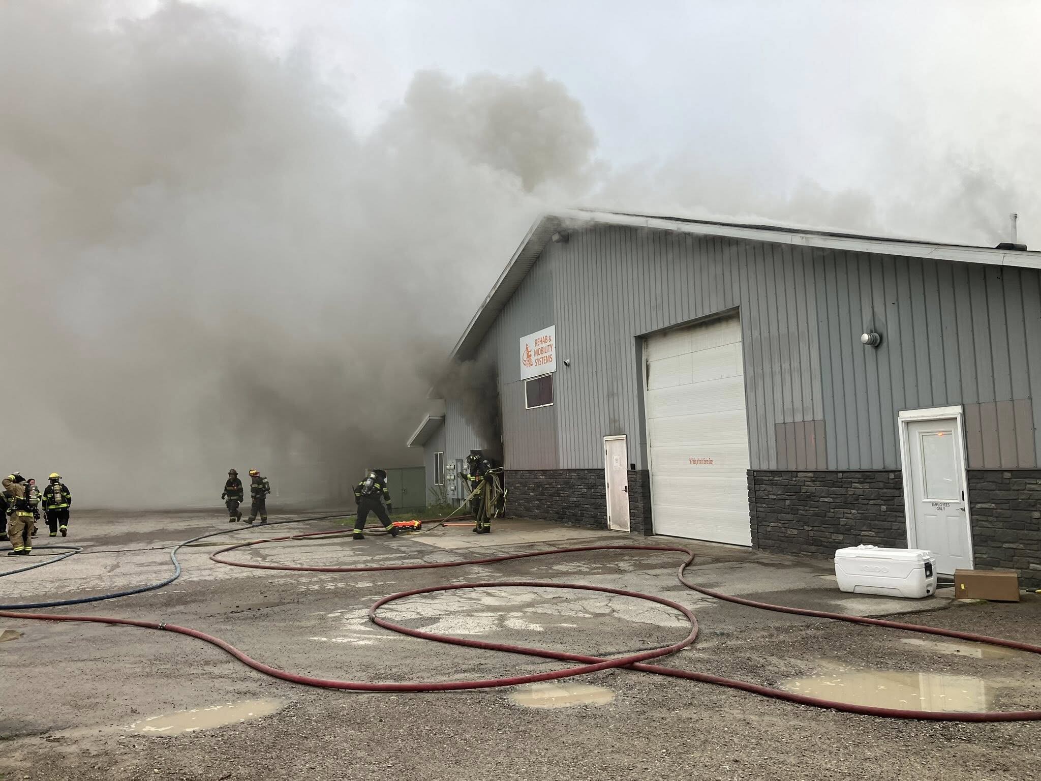 No injuries reported in large Vienna Township warehouse fire