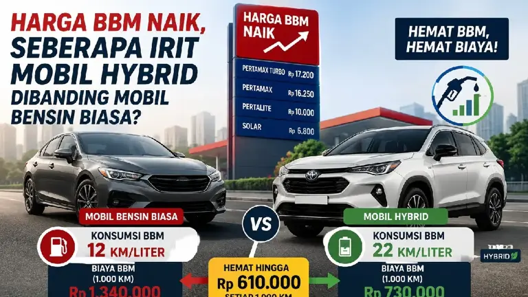 Harga BBM naik, seberapa irit mobil hybrid dibanding mobil bensin biasa?