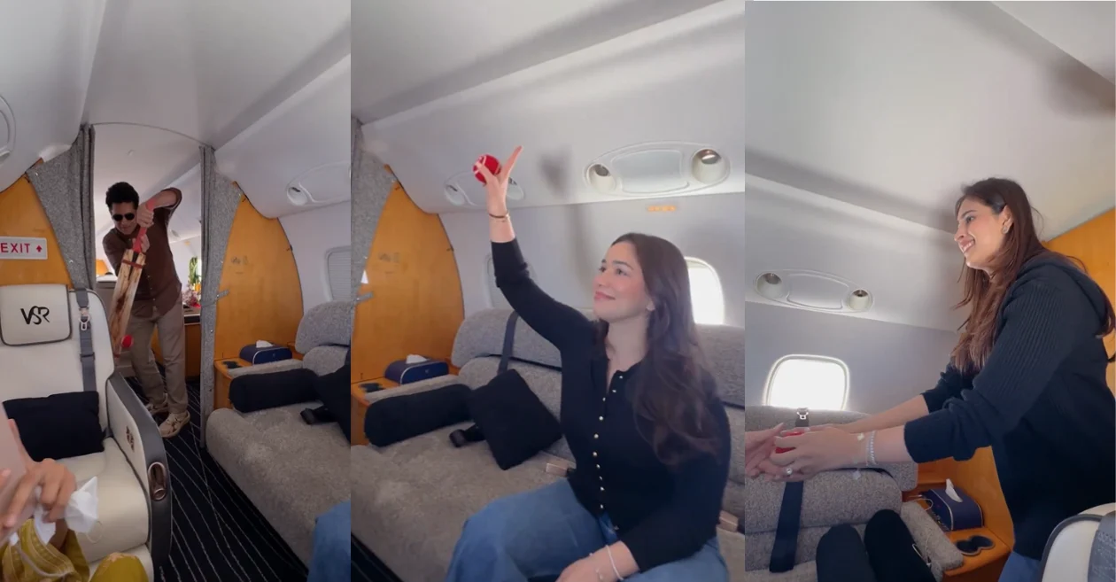 Watch: Sachin Tendulkar plays cricket in flight with daughter Sara and ...